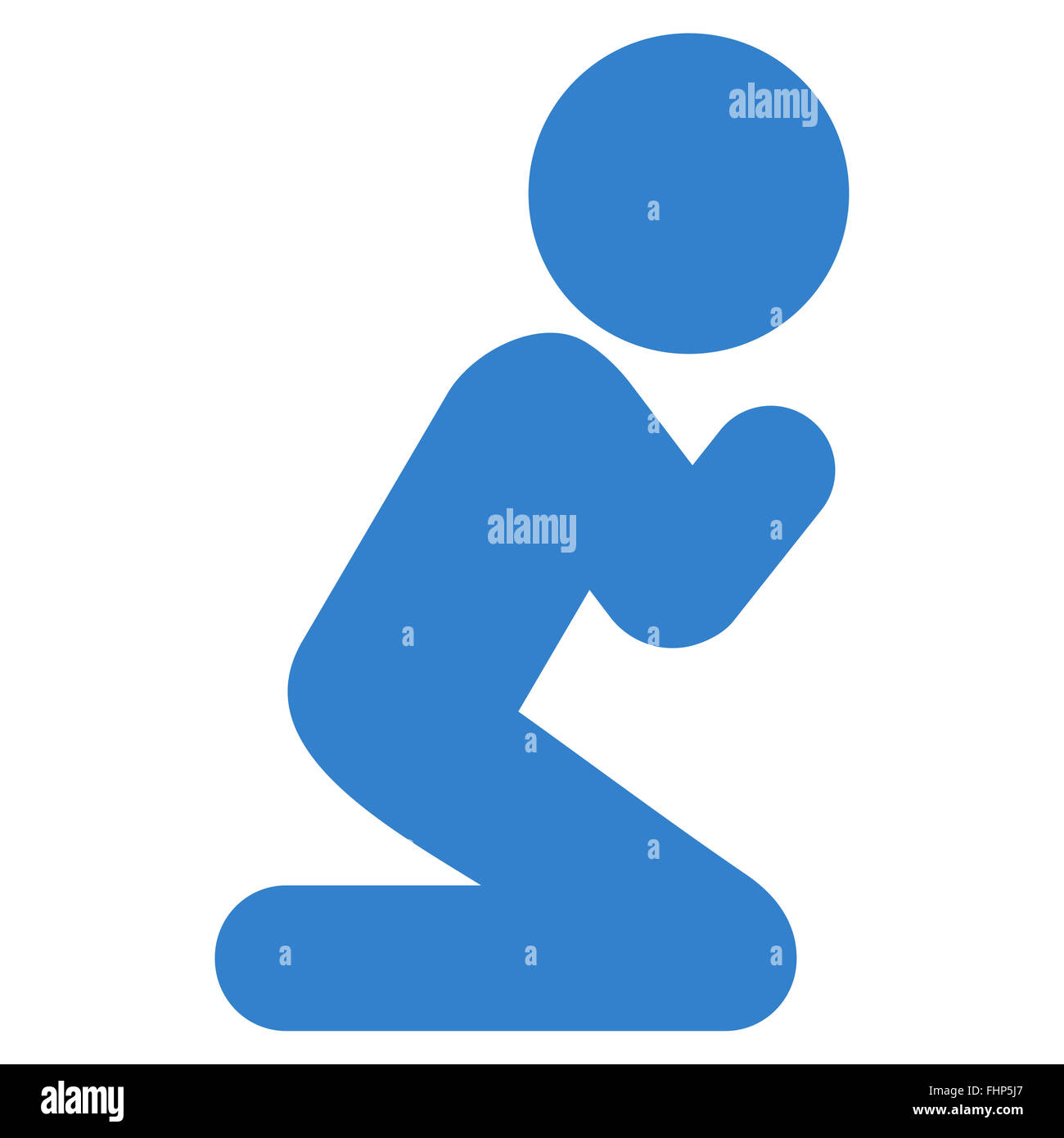 Character Pray Icon Stock Photo - Alamy