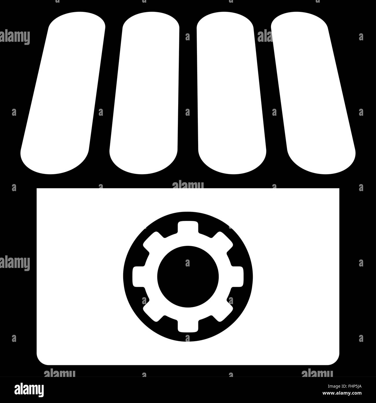Workshop Flat Icon Stock Photo - Alamy