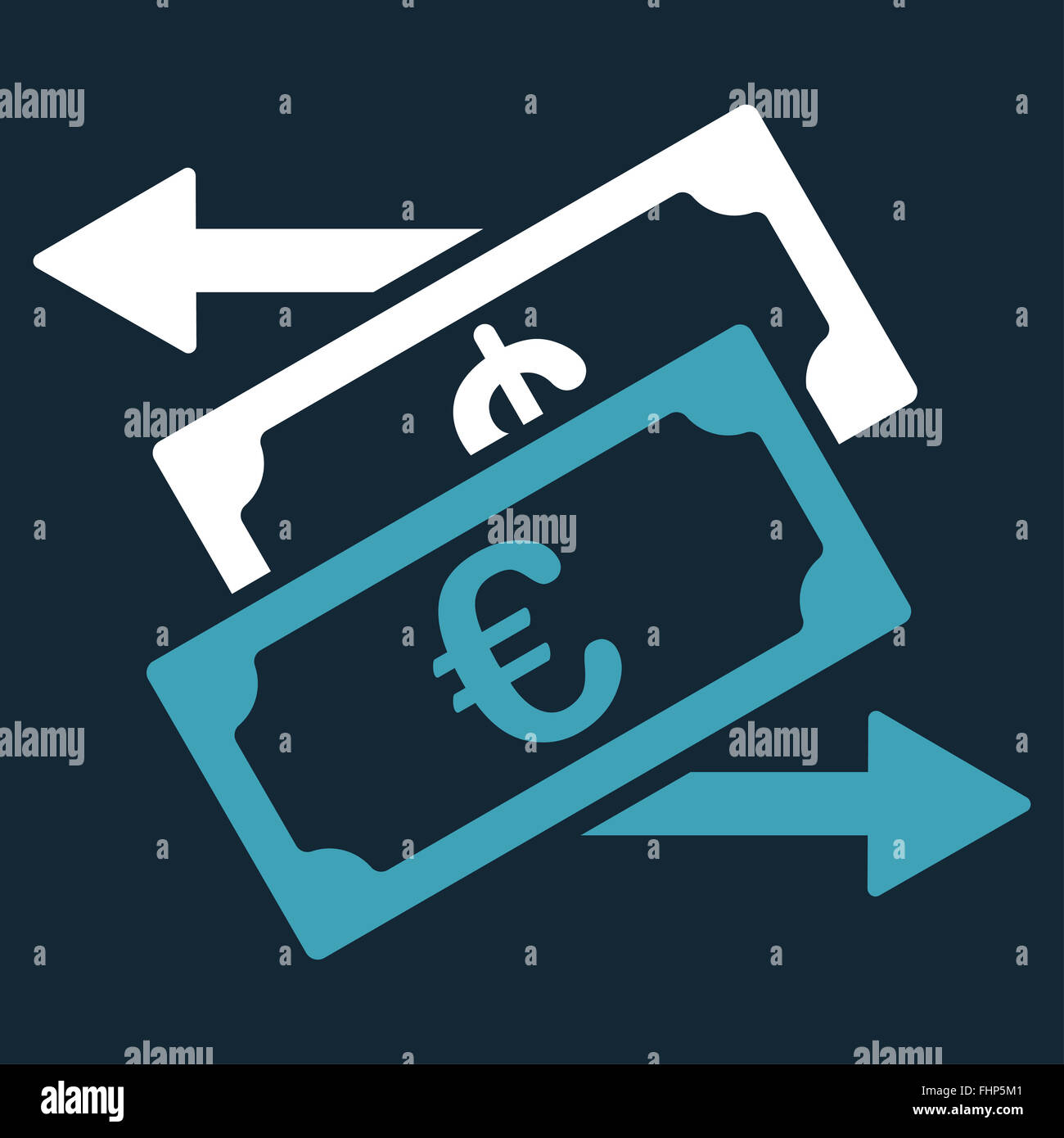 Euro Currency Exchange Icon Stock Photo - Alamy