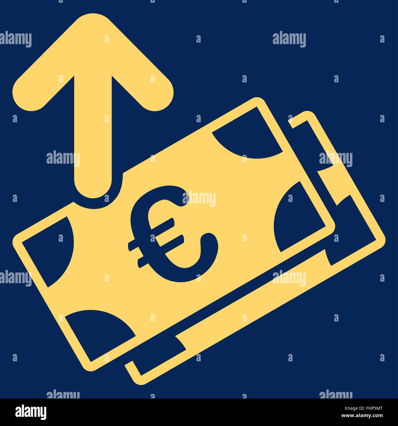 Spend Euro Banknotes Icon Stock Photo - Alamy