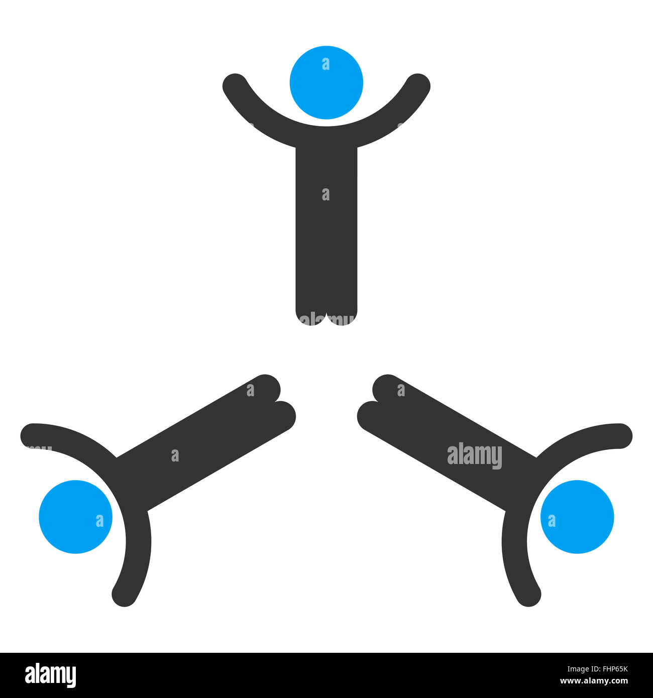 Hands Up Men Icon Stock Photo - Alamy