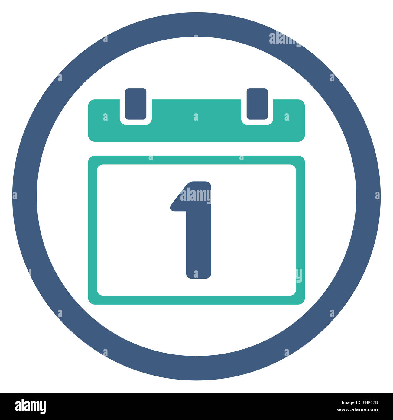 First Day Icon Stock Photo - Alamy