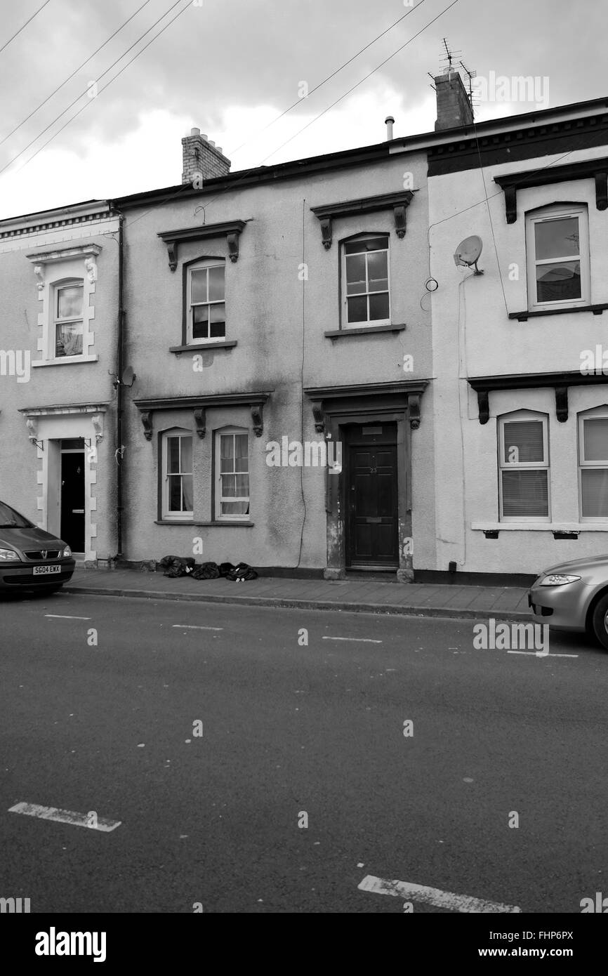 Rows houses Black and White Stock Photos & Images - Alamy