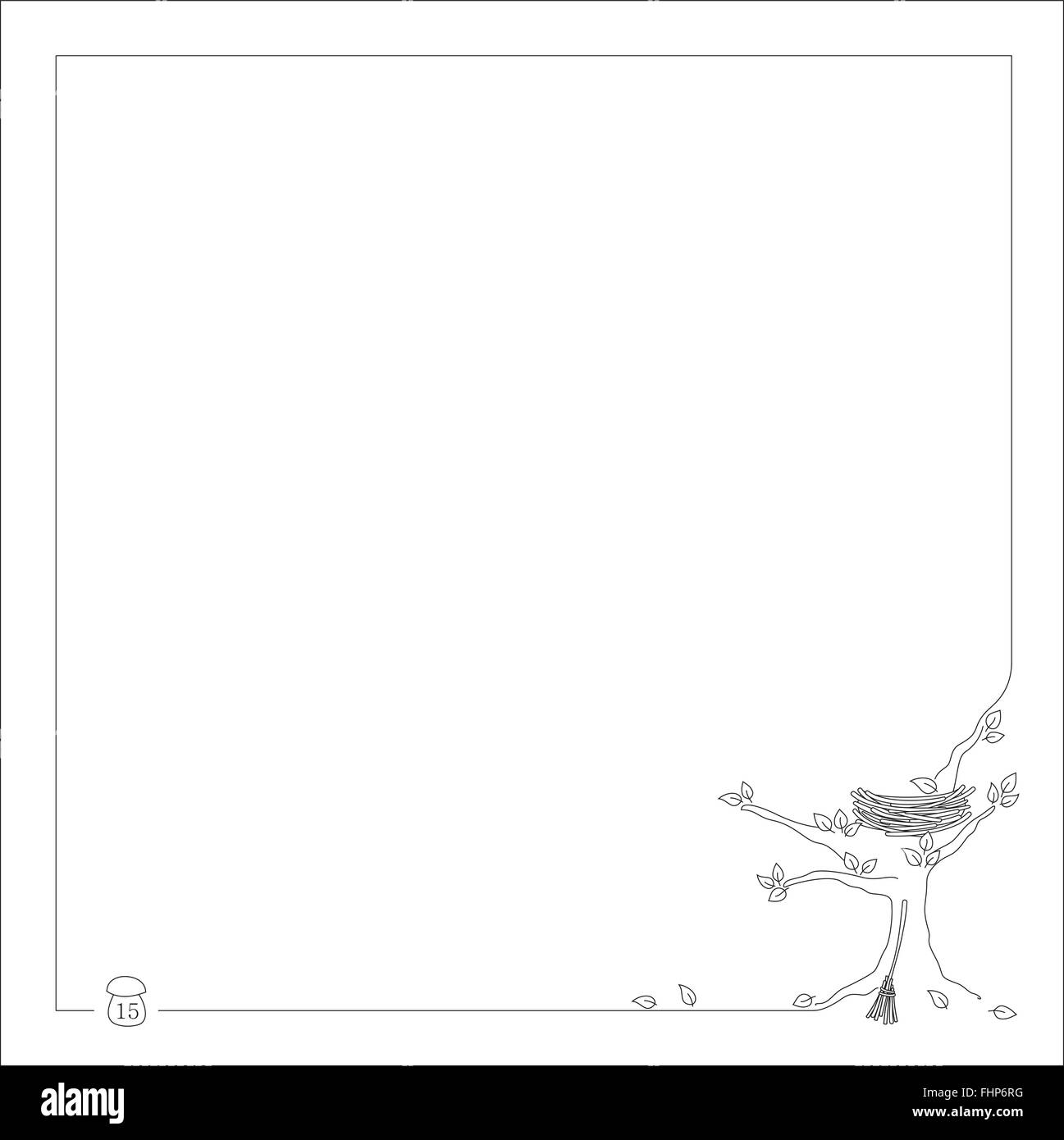 broom near the tree Stock Vector Image & Art - Alamy