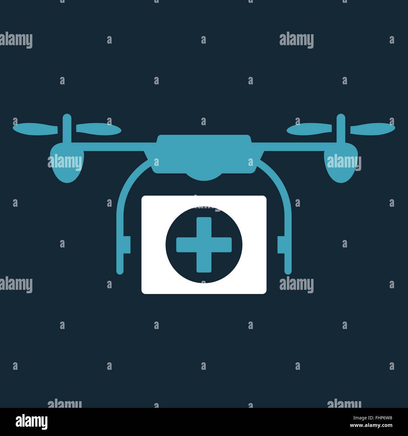 Medical Drone Icon Stock Photo - Alamy