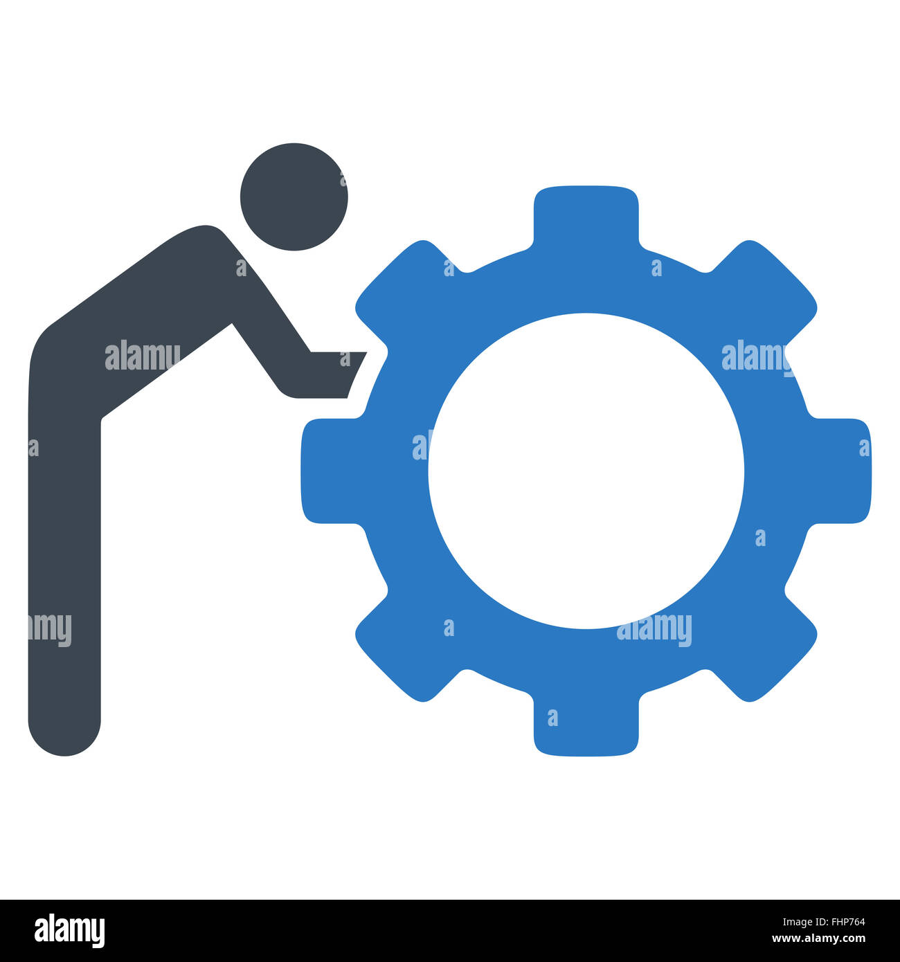 Working Person Icon Stock Photo - Alamy