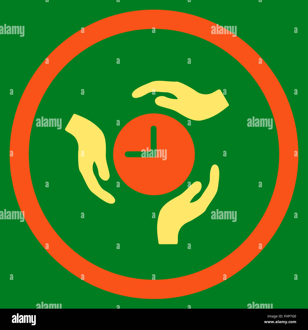 Time Care Icon Stock Photo - Alamy