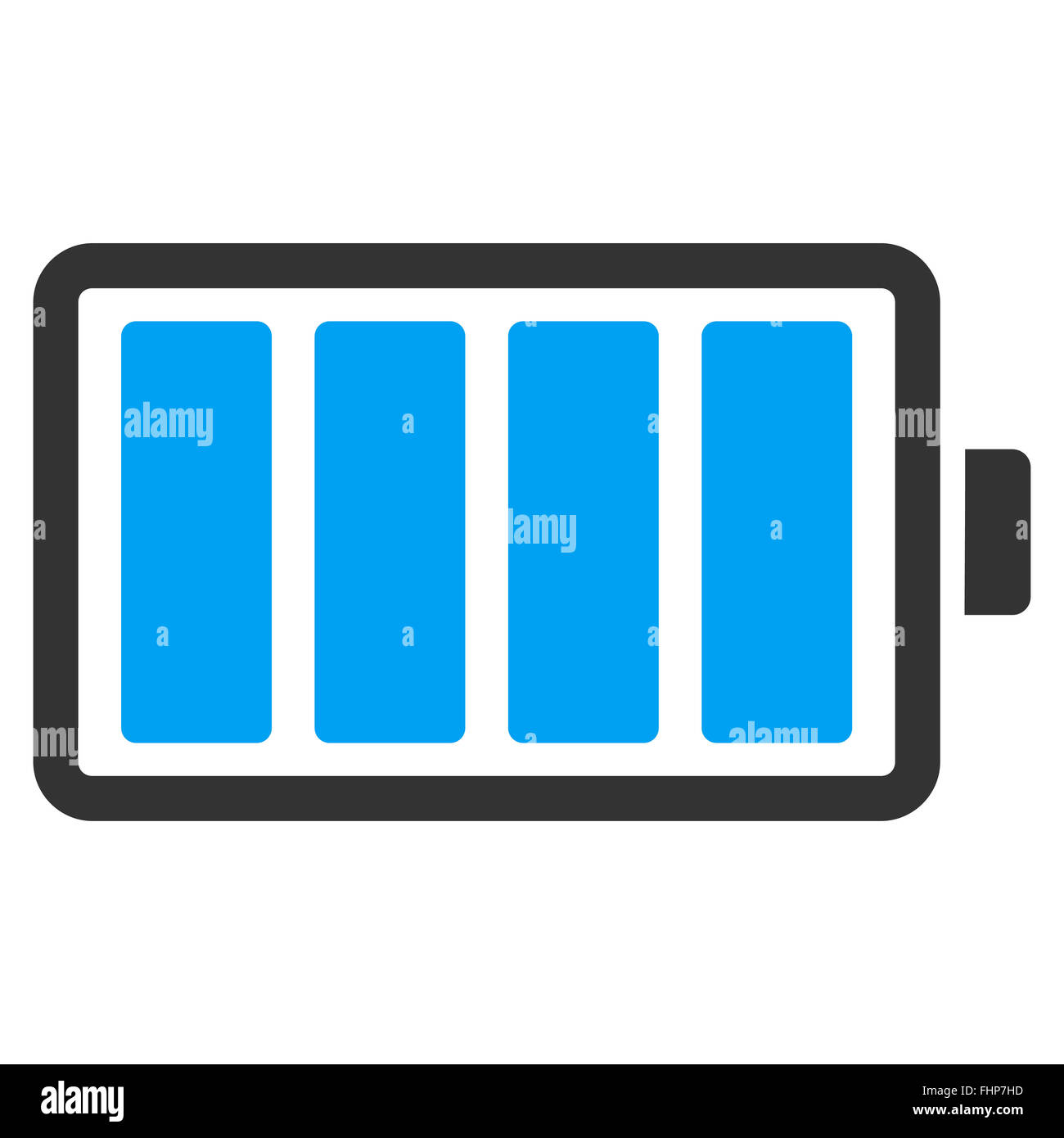Battery Flat Icon Stock Photo - Alamy