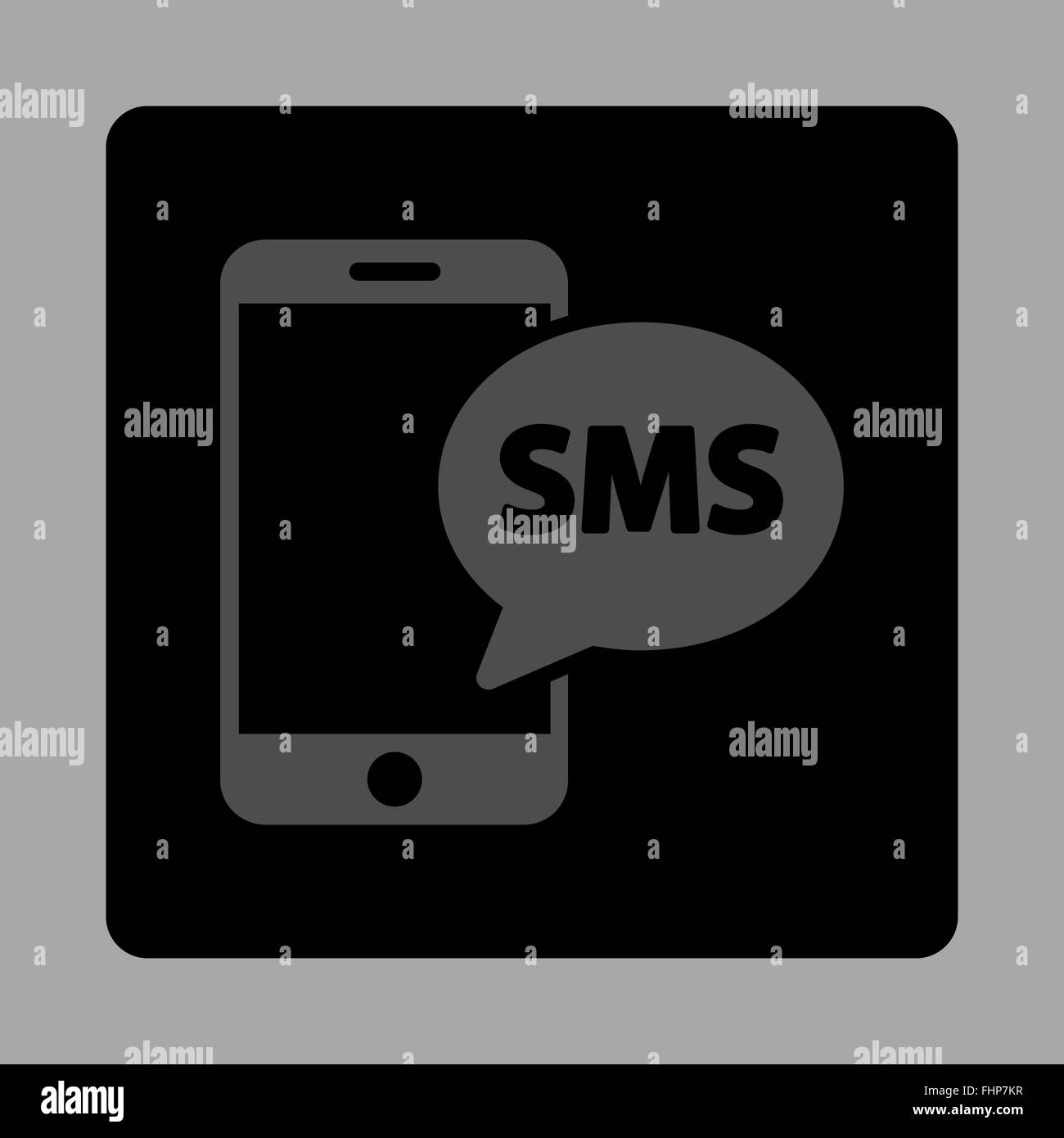 Telephone SMS Rounded Square Button Stock Photo - Alamy