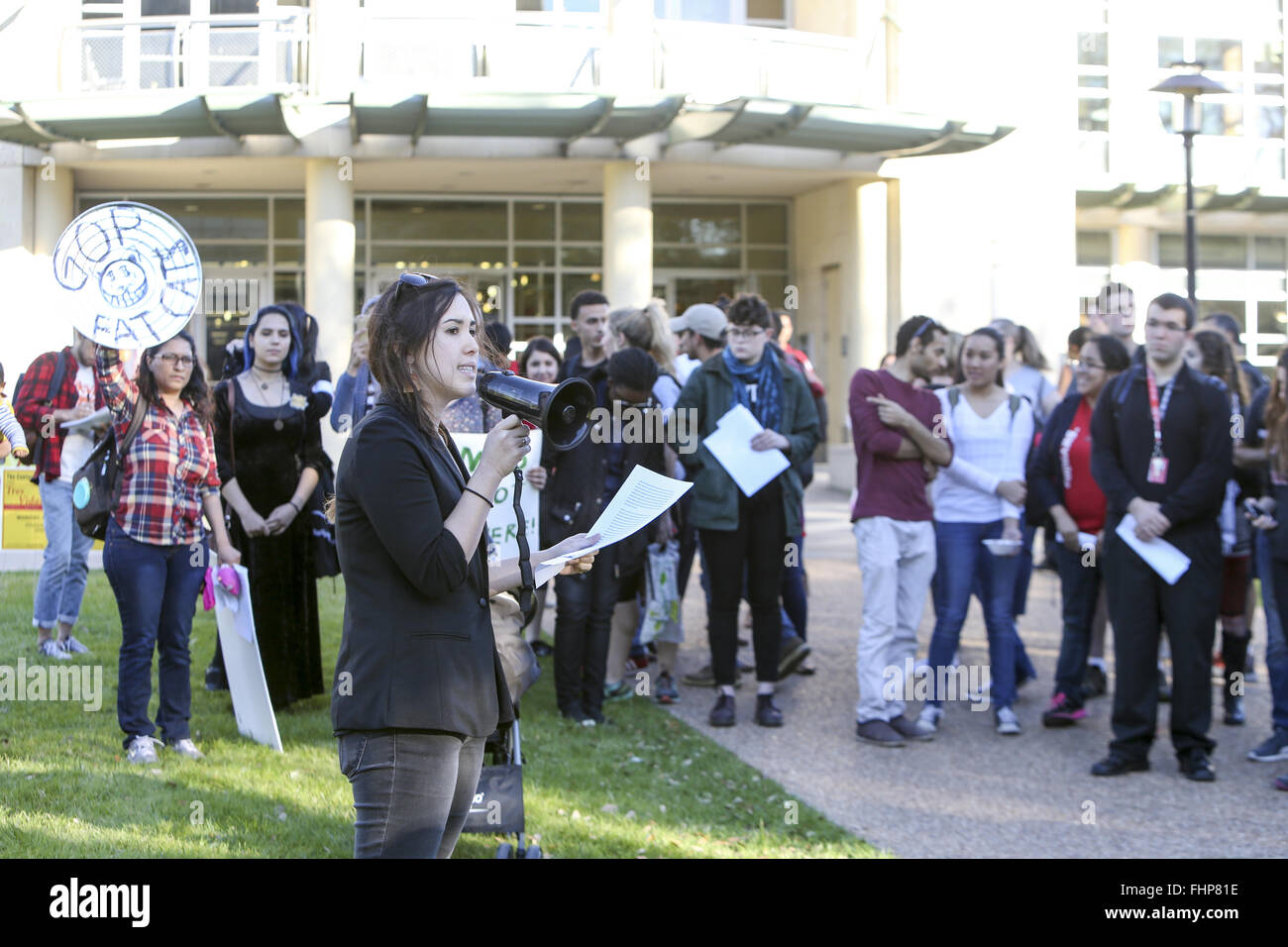Houston, Texas, USA. 25th Feb, 2016. ERICA FLETCHER, a Visiting Scholar ...