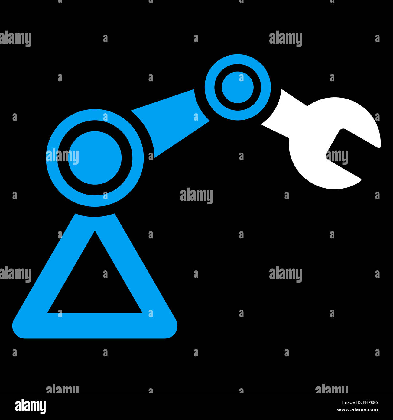 Robotics Flat Icon Stock Photo - Alamy