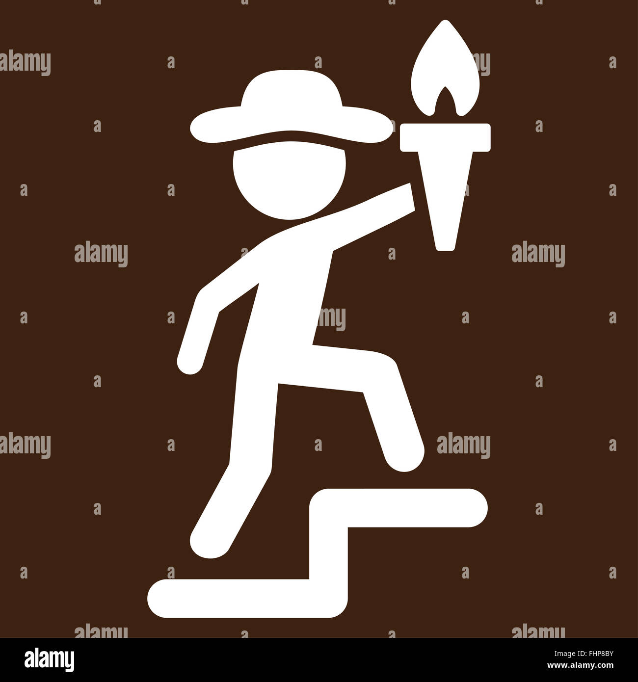 Human Figure Leader Icon Stock Photo - Alamy