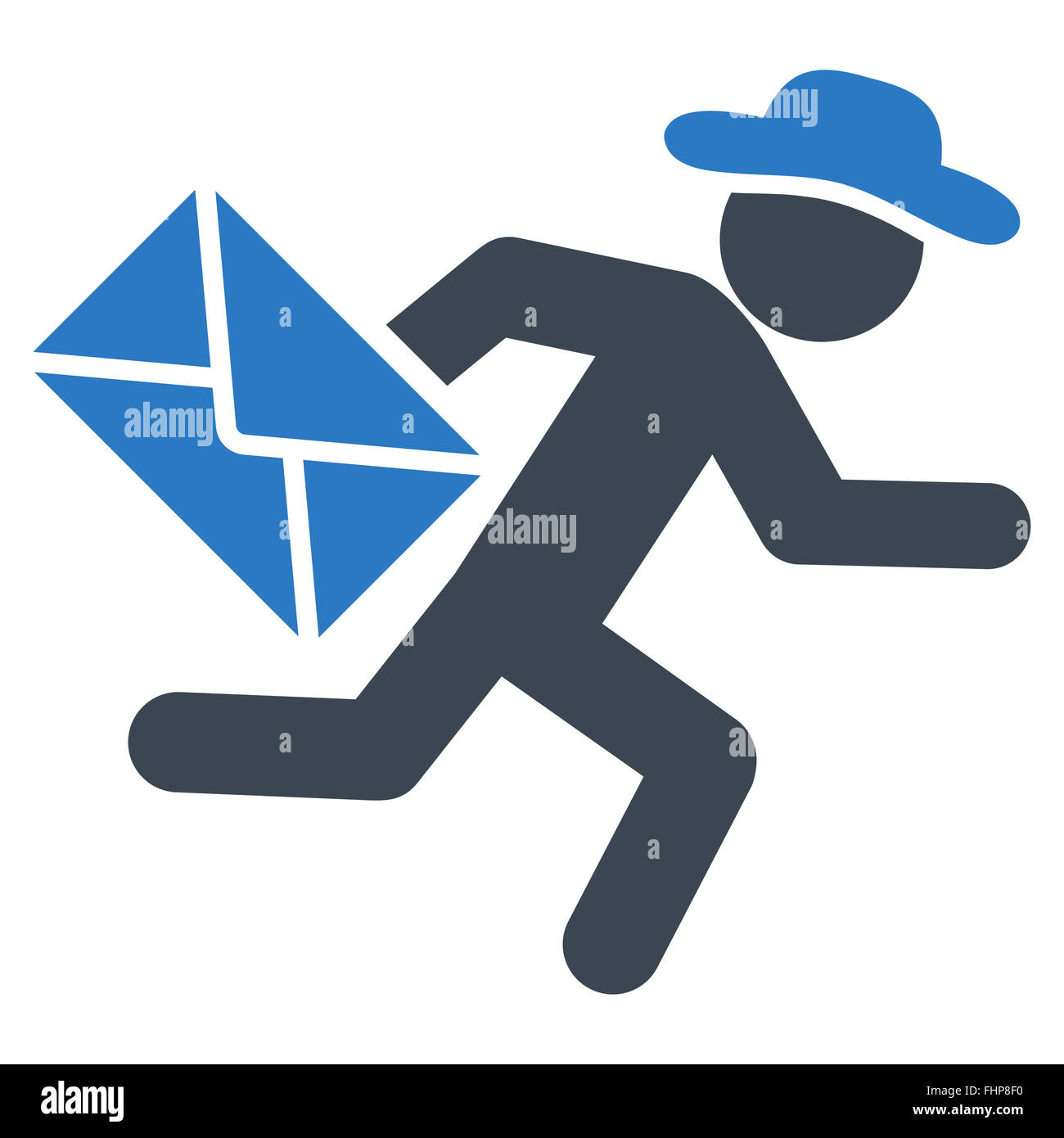 Agent Mail Courier Icon Stock Photo - Alamy