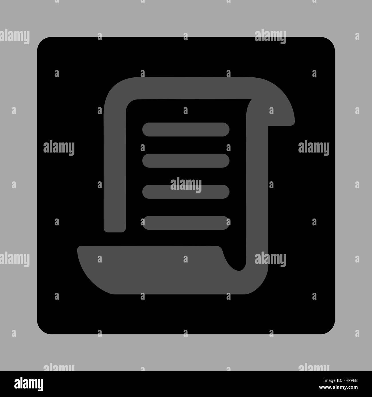 Paper Roll Rounded Square Button Stock Photo - Alamy