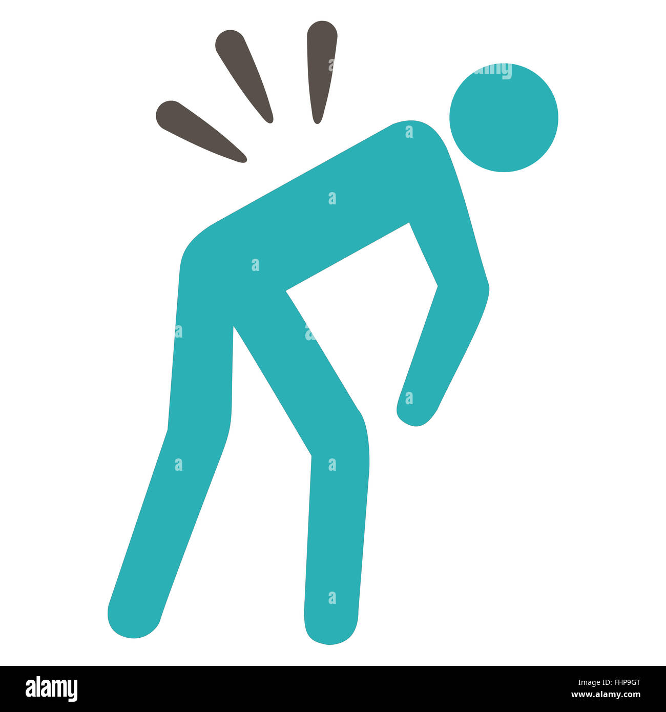 Back ache silhouette Cut Out Stock Images & Pictures - Alamy