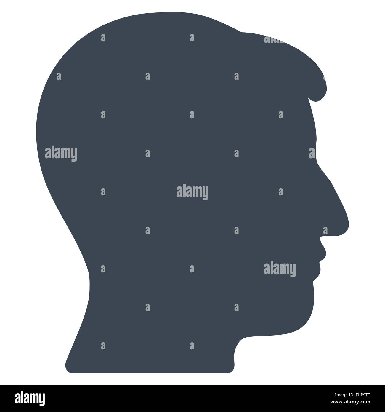 Man Head Icon Stock Photo - Alamy