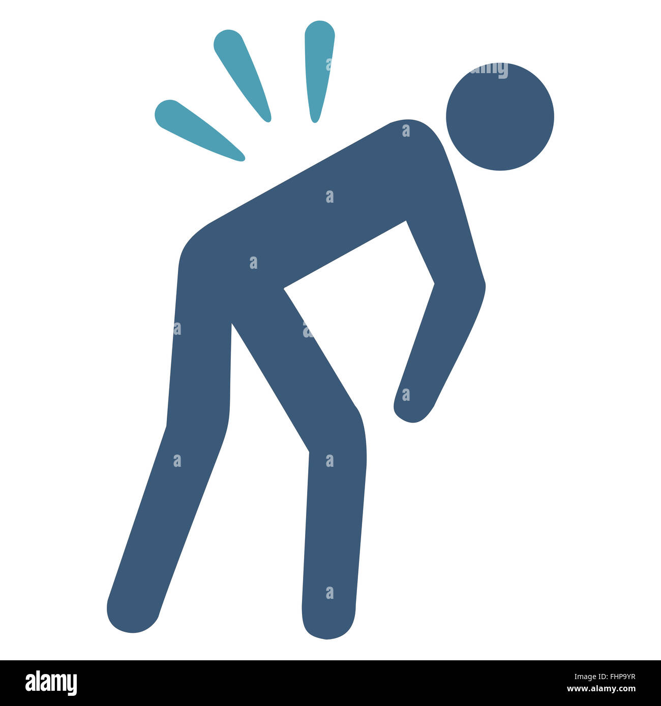 Back ache silhouette Cut Out Stock Images & Pictures - Alamy