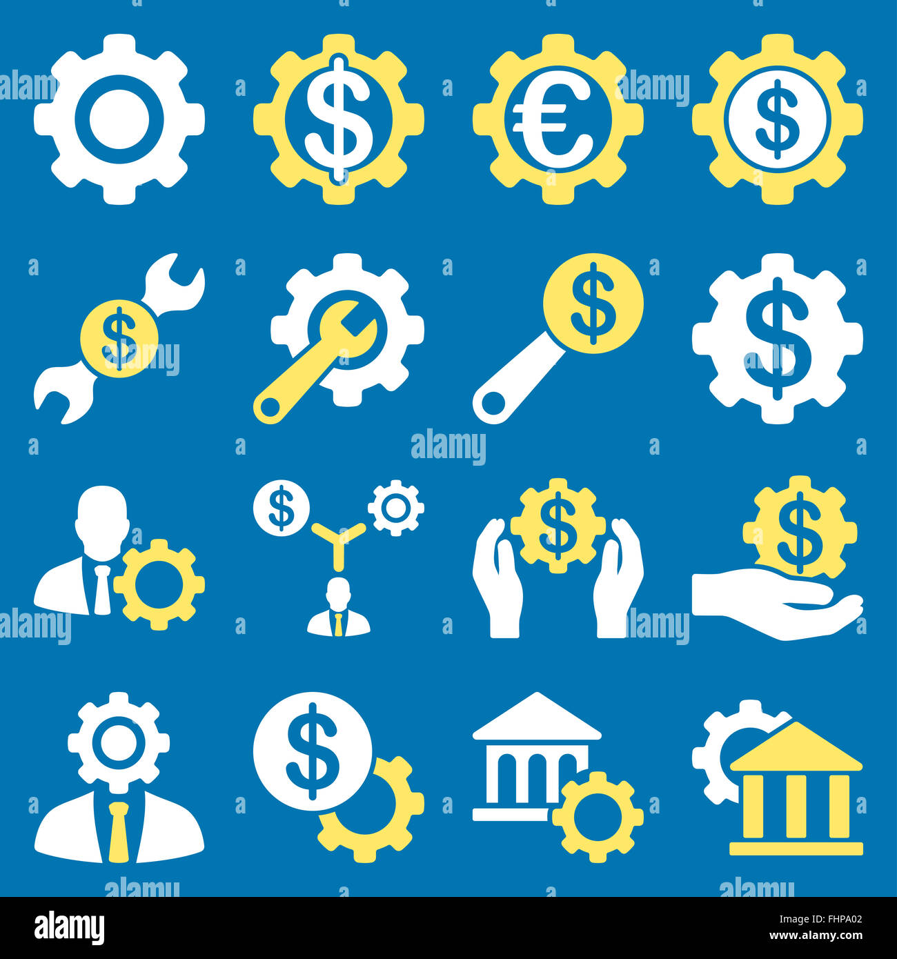 Financial tools and options icon set Stock Photo - Alamy