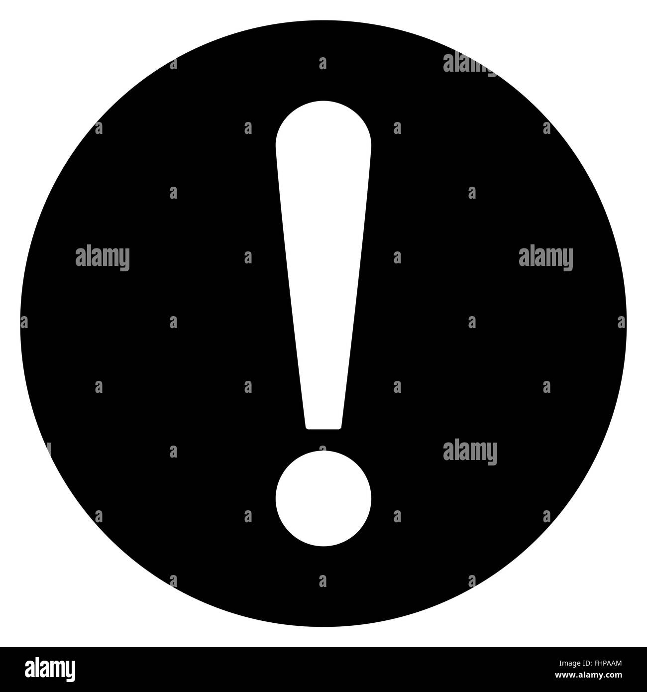 Problem flat black color icon Stock Photo - Alamy