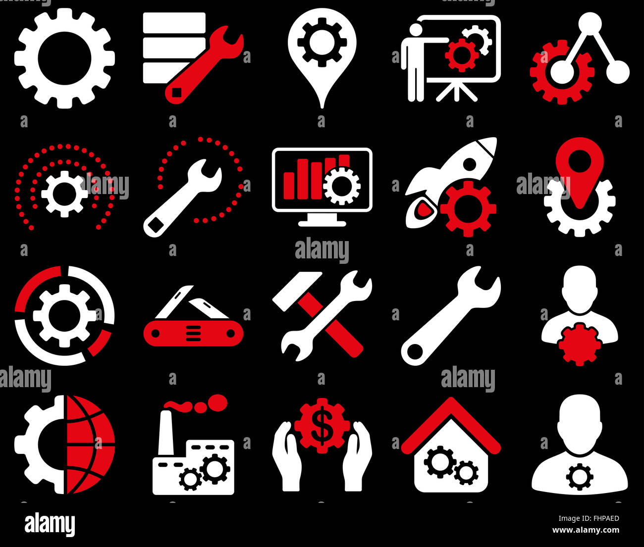 Settings and Tools Icons Stock Photo - Alamy
