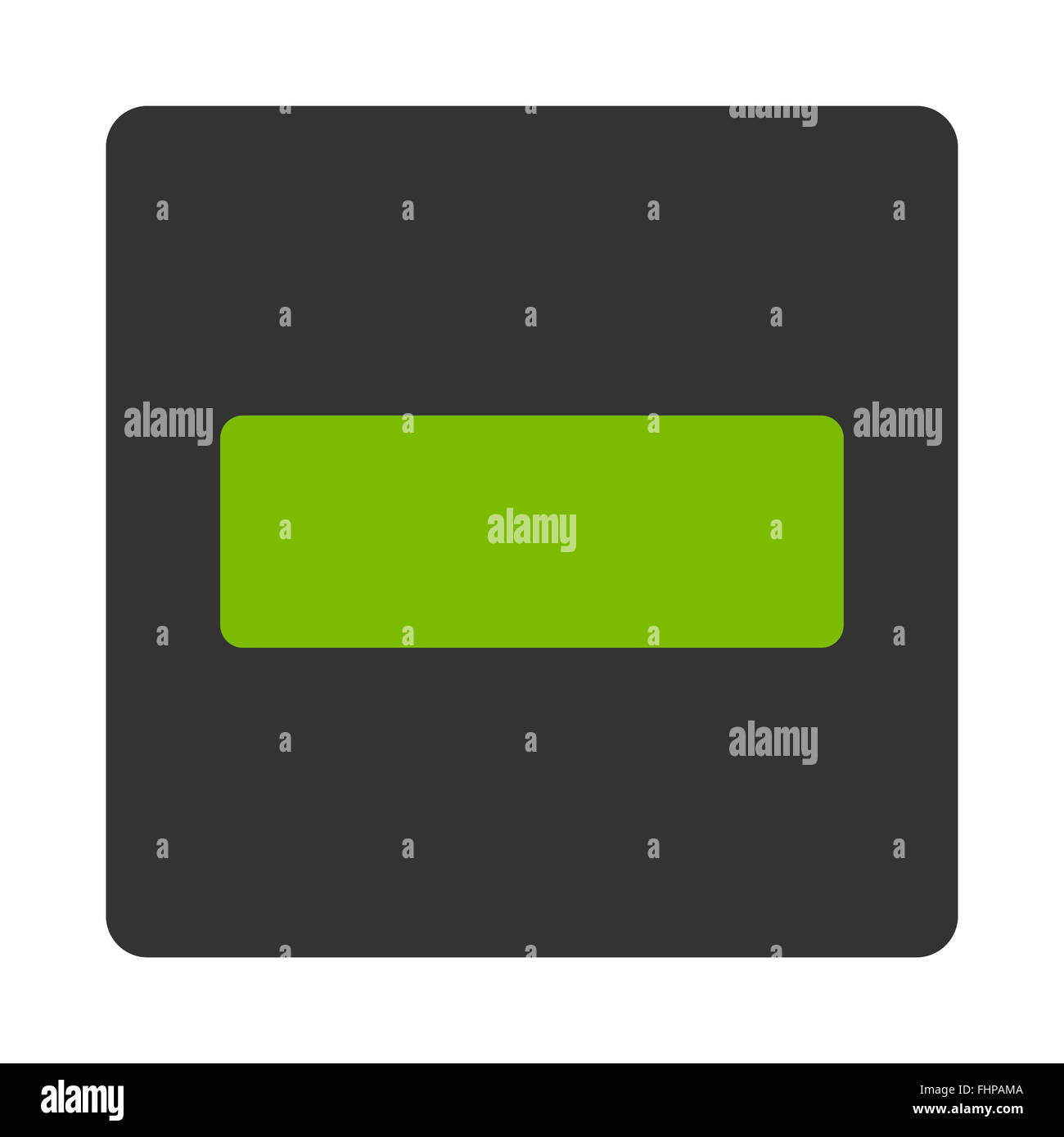 Minus flat eco green and gray colors rounded button Stock Photo - Alamy