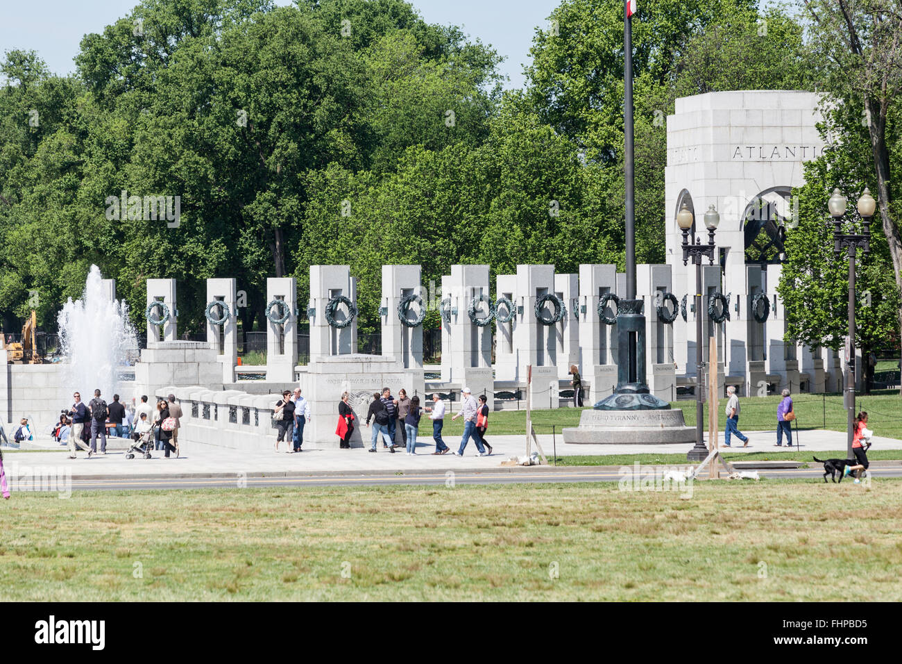 World War II memorial in Washington DC Stock Photo - Alamy