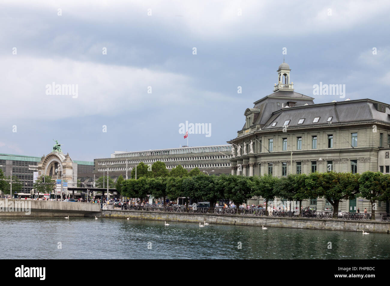 Lucerne Switzerland Reuss river Stock Photo - Alamy