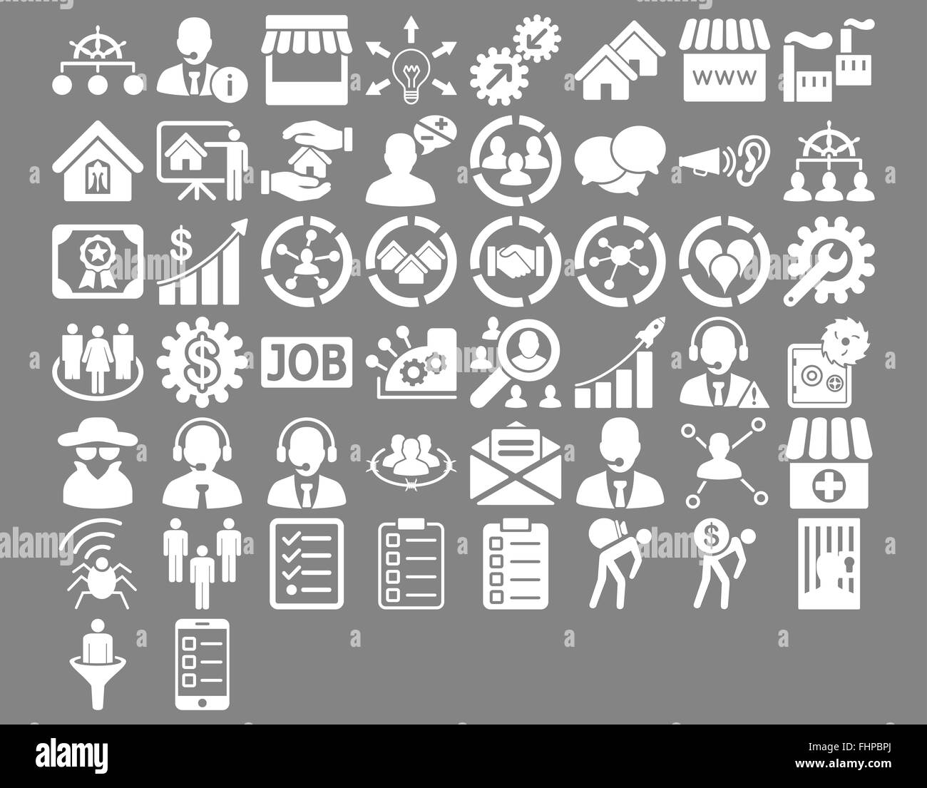 Business Icon Set Stock Photo - Alamy