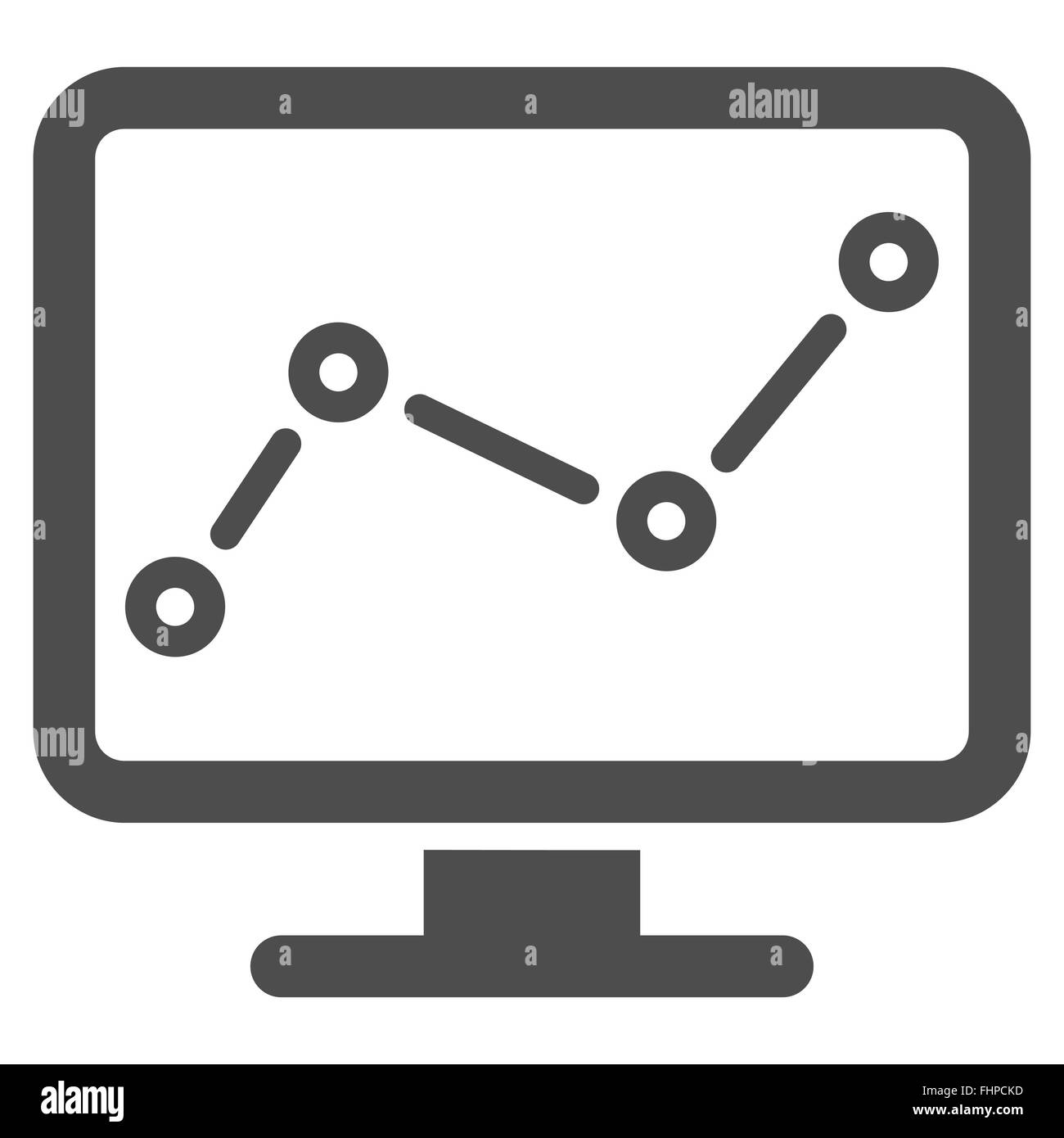 Stock market monitoring icon Black and White Stock Photos & Images - Alamy