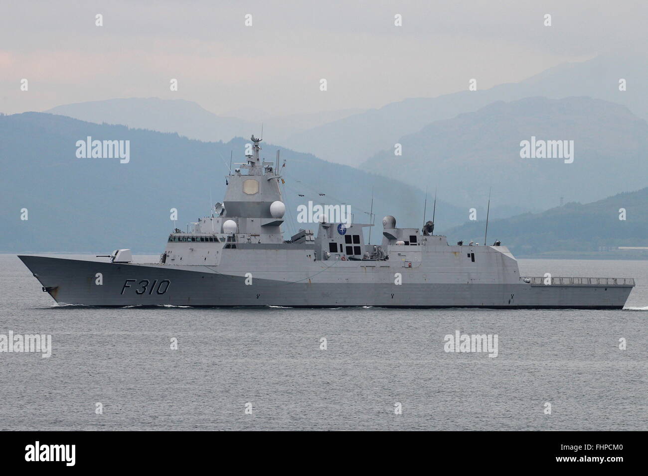 The frigate KNM Fridtjof Nansen (F310) of the Royal Norwegian Navy, the ...