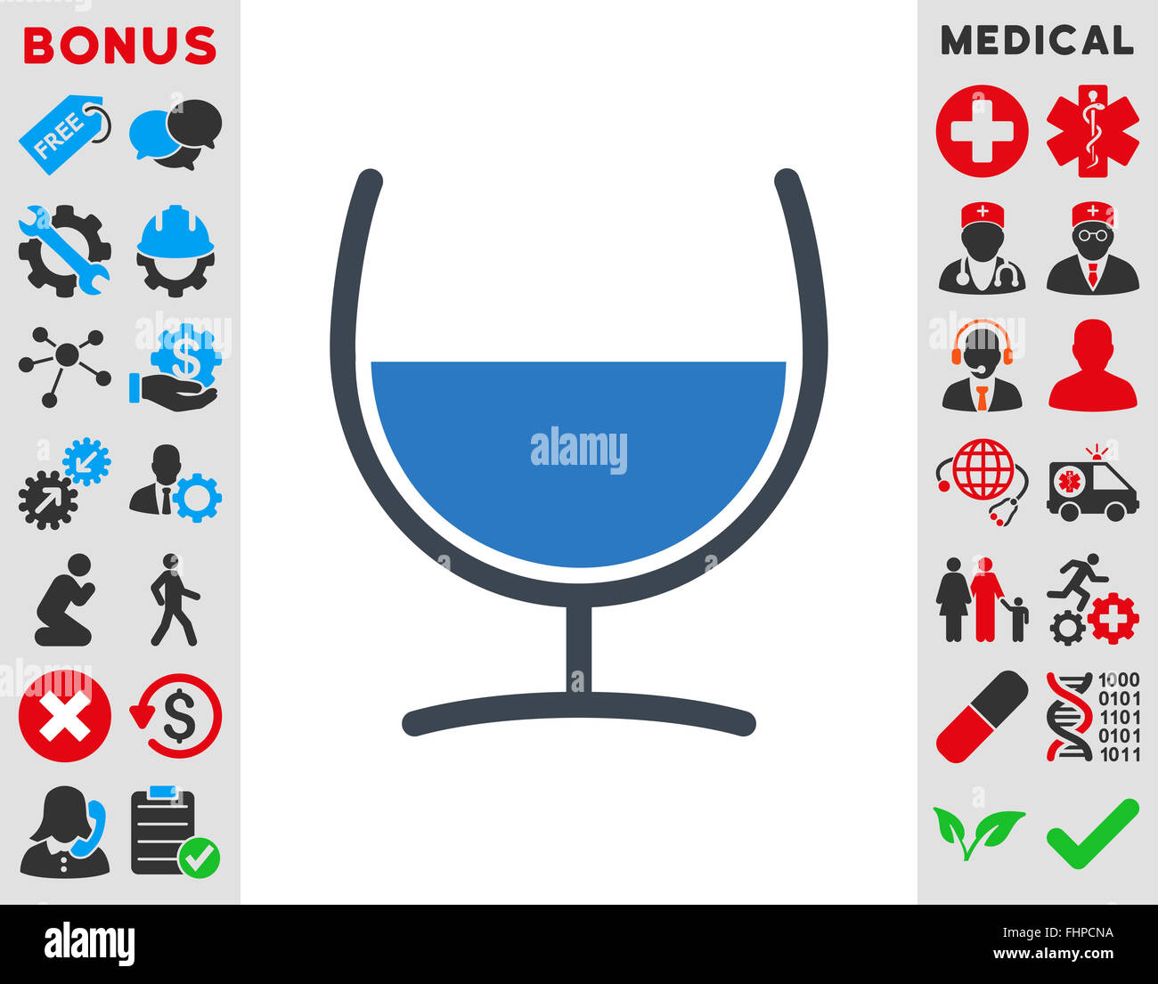 Remedy Glass Icon Stock Photo - Alamy