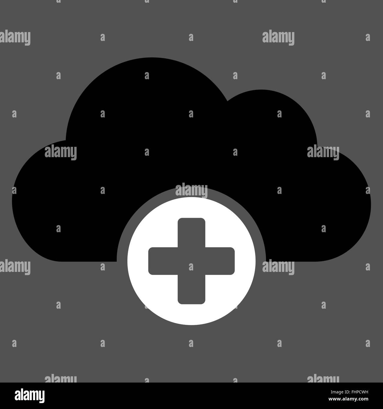 Cloud Medicine Icon Stock Photo - Alamy