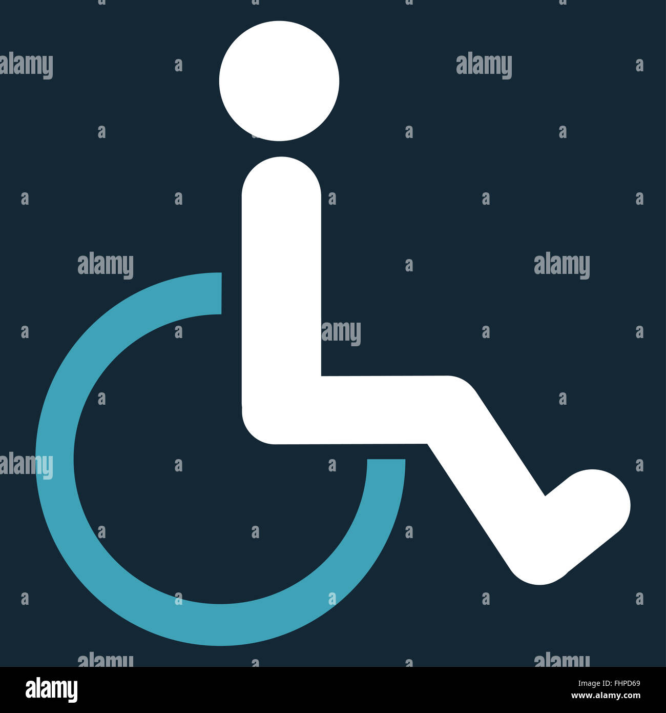 Disabled Person Icon Stock Photo - Alamy