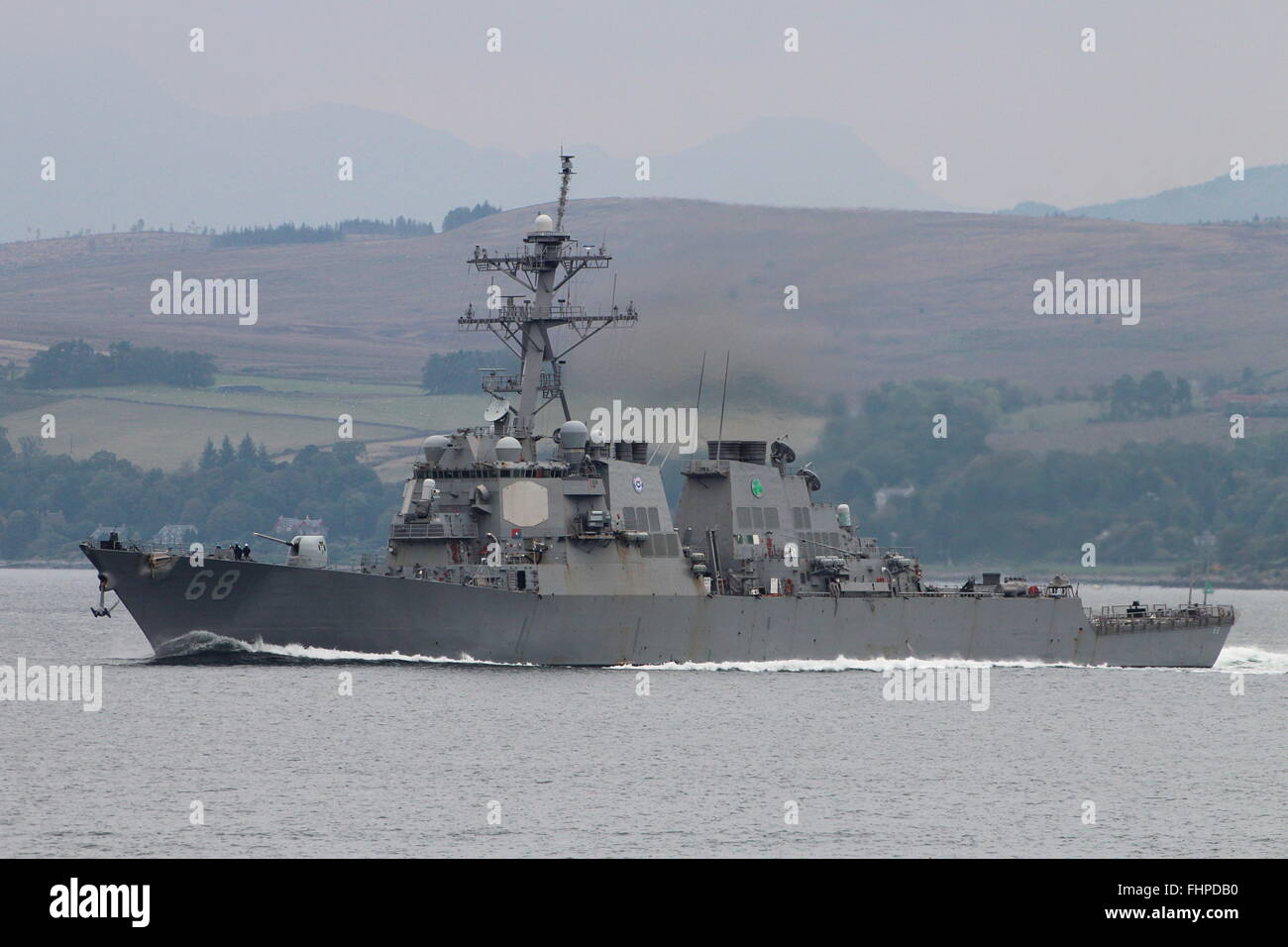 Guided missile destroyer uss the sullivans ddg 68 hi-res stock ...