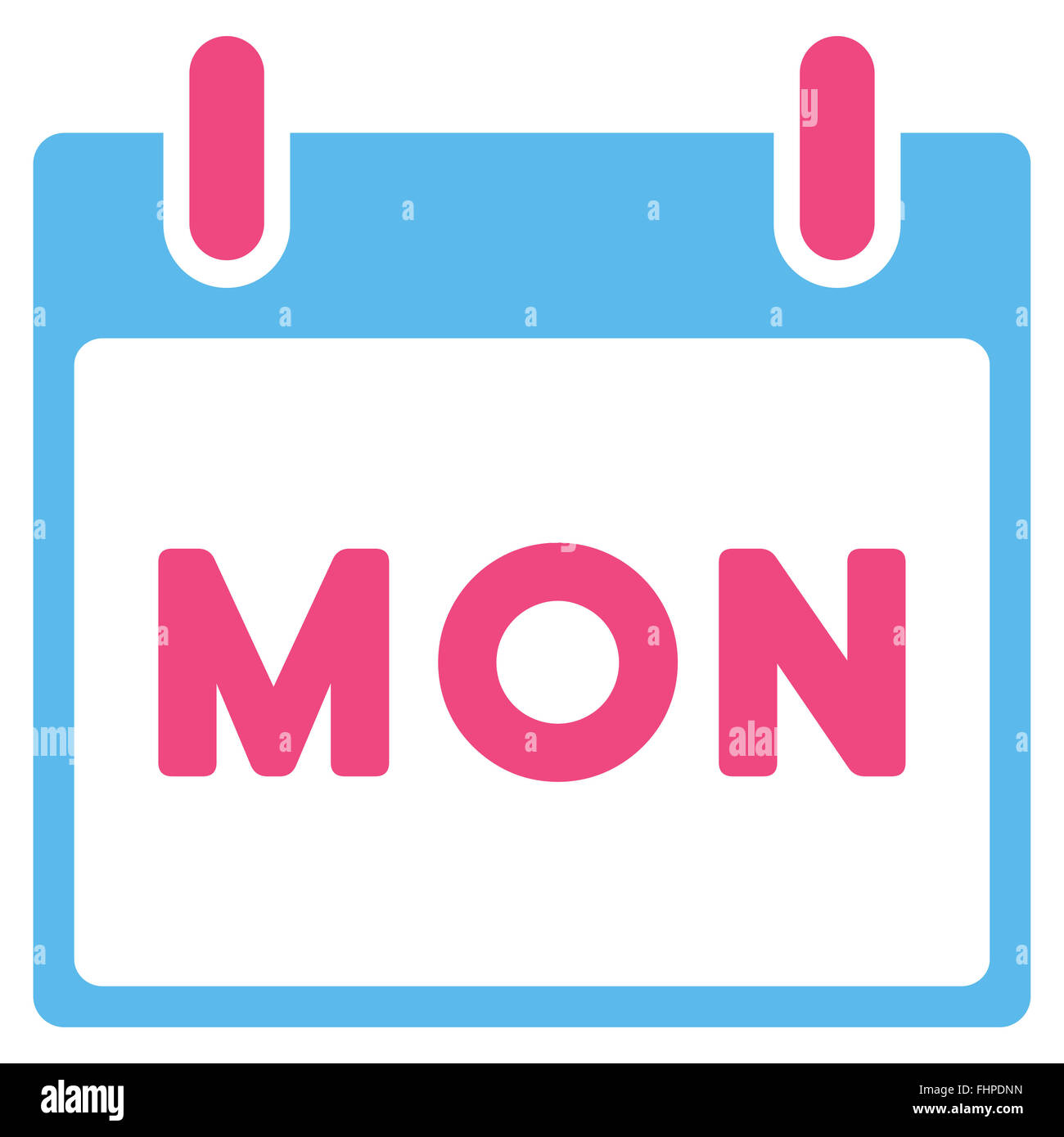Monday Flat Icon Stock Photo - Alamy