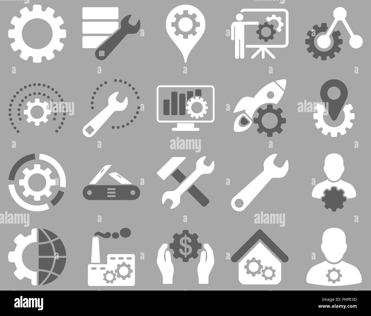 Settings and Tools Icons Stock Photo - Alamy