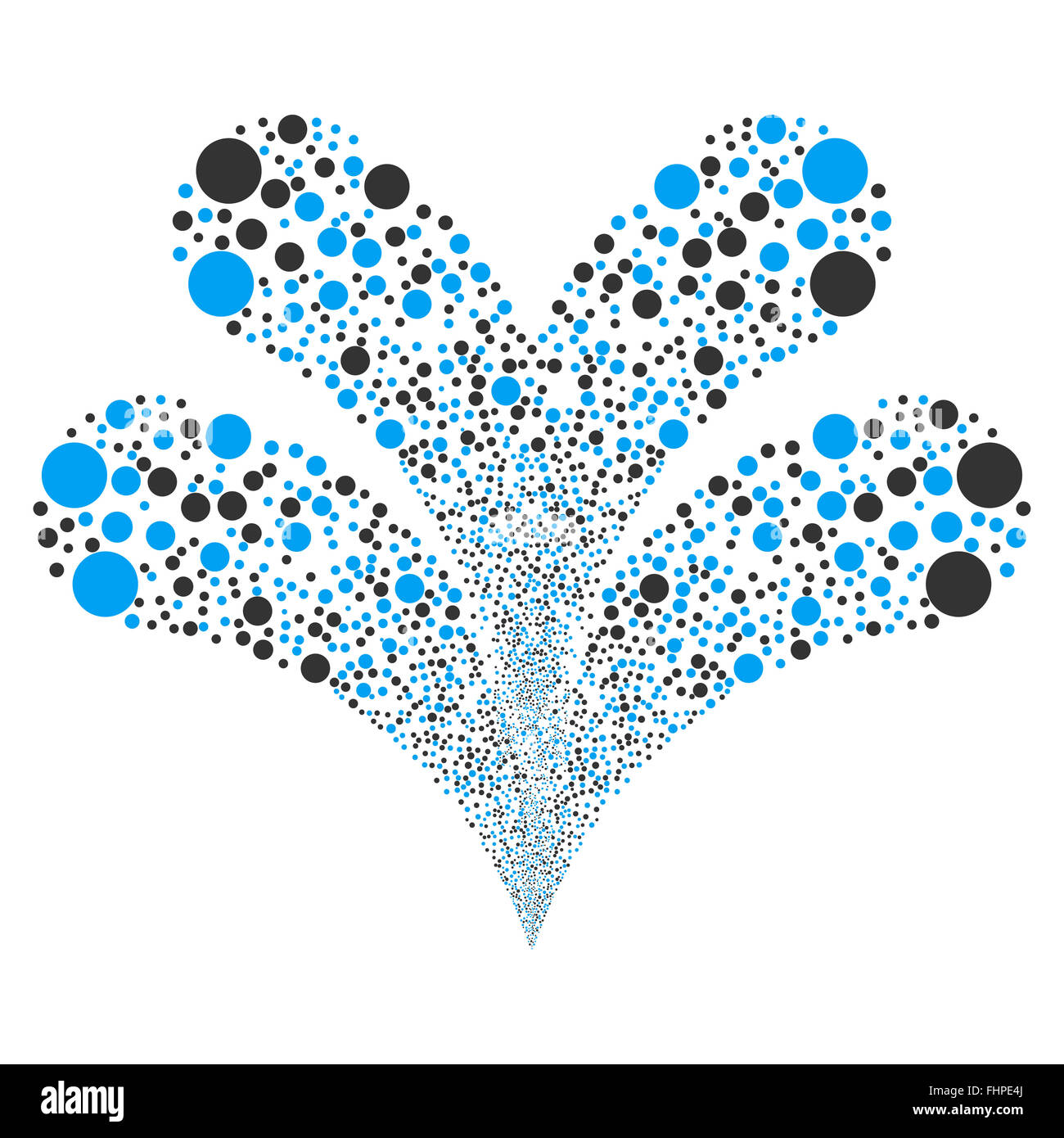 Double Circle Fireworks Stock Photo - Alamy