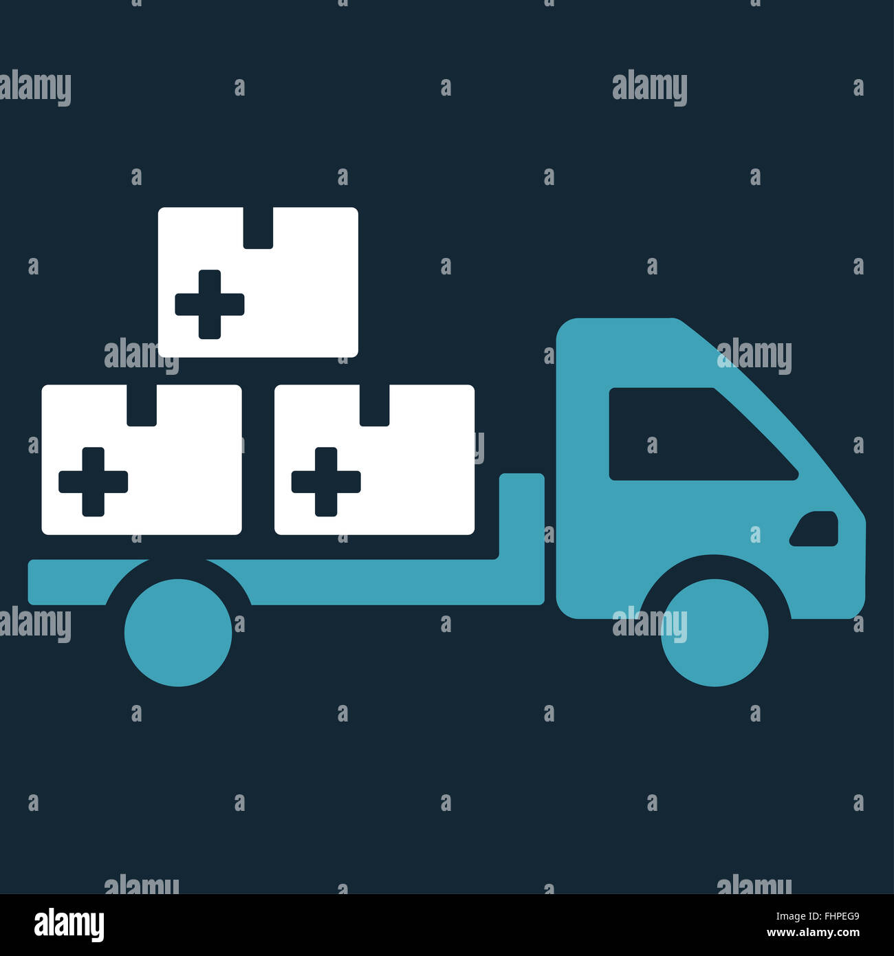 Medication Delivery Icon Stock Photo - Alamy