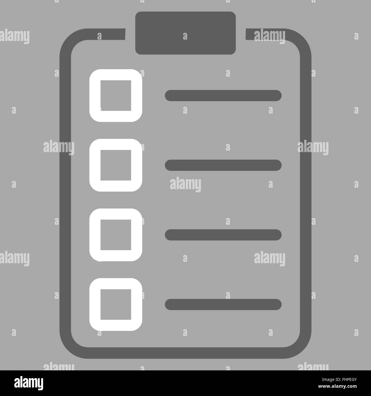 Test Form Icon Stock Photo - Alamy