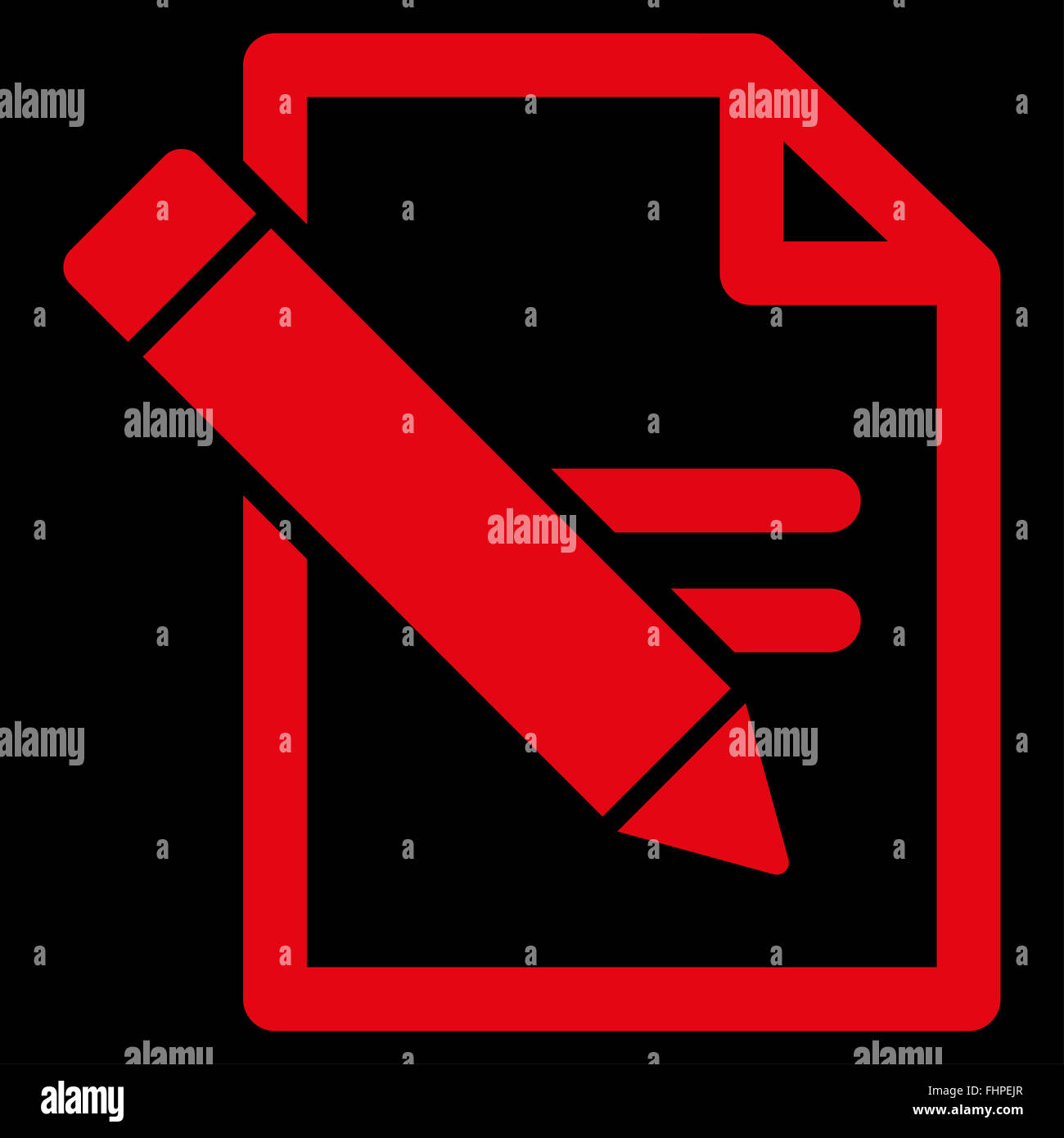 Edit Records Icon Stock Photo - Alamy