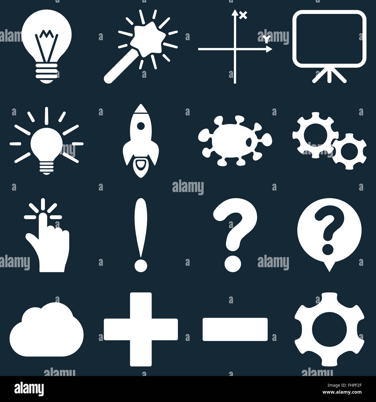Basic science knowledge icons hi-res stock photography and images - Alamy
