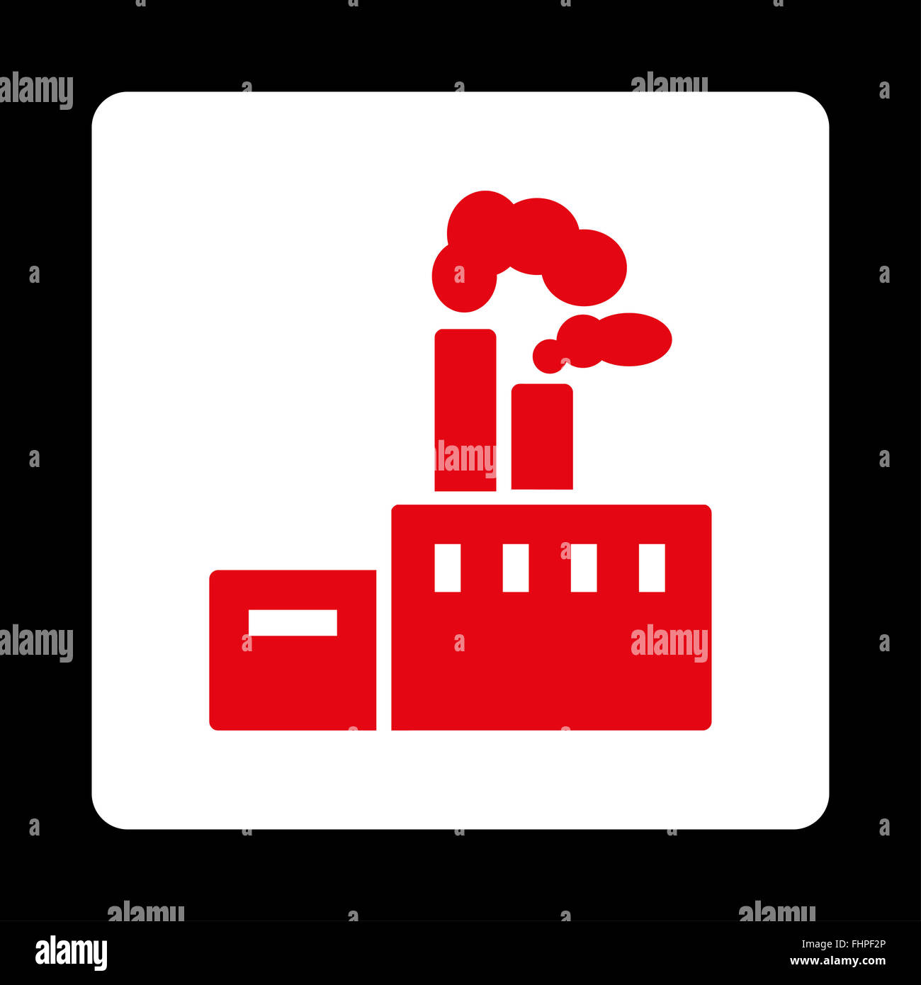 Factory Icon from Commerce Buttons OverColor Set Stock Photo - Alamy
