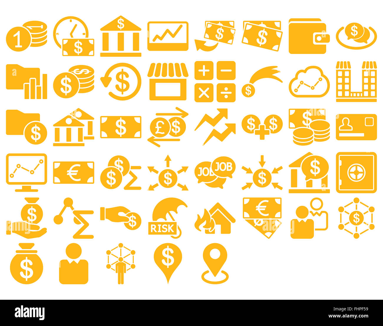 Business Icon Set Stock Photo - Alamy