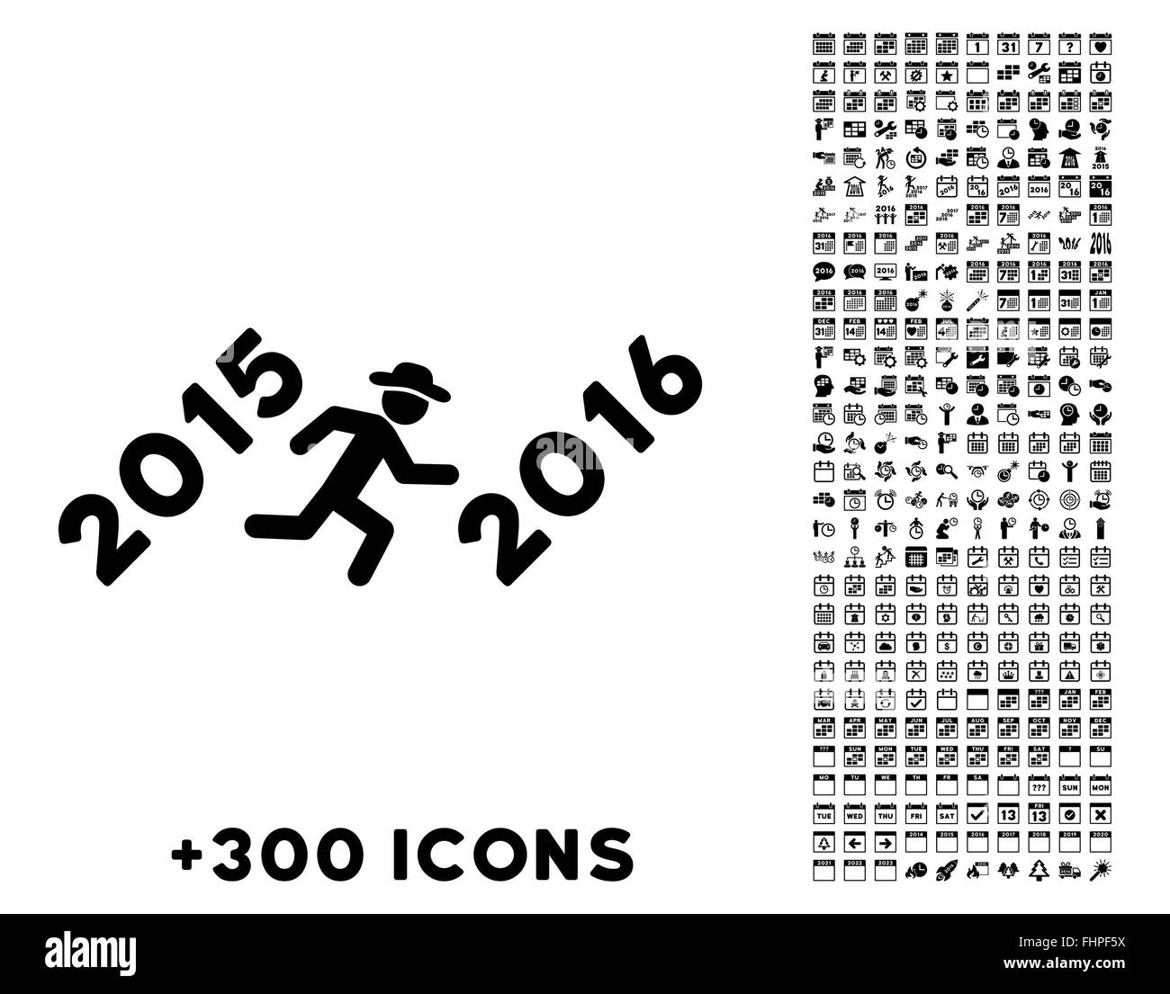 Run To 2016 Year Icon Stock Photo - Alamy