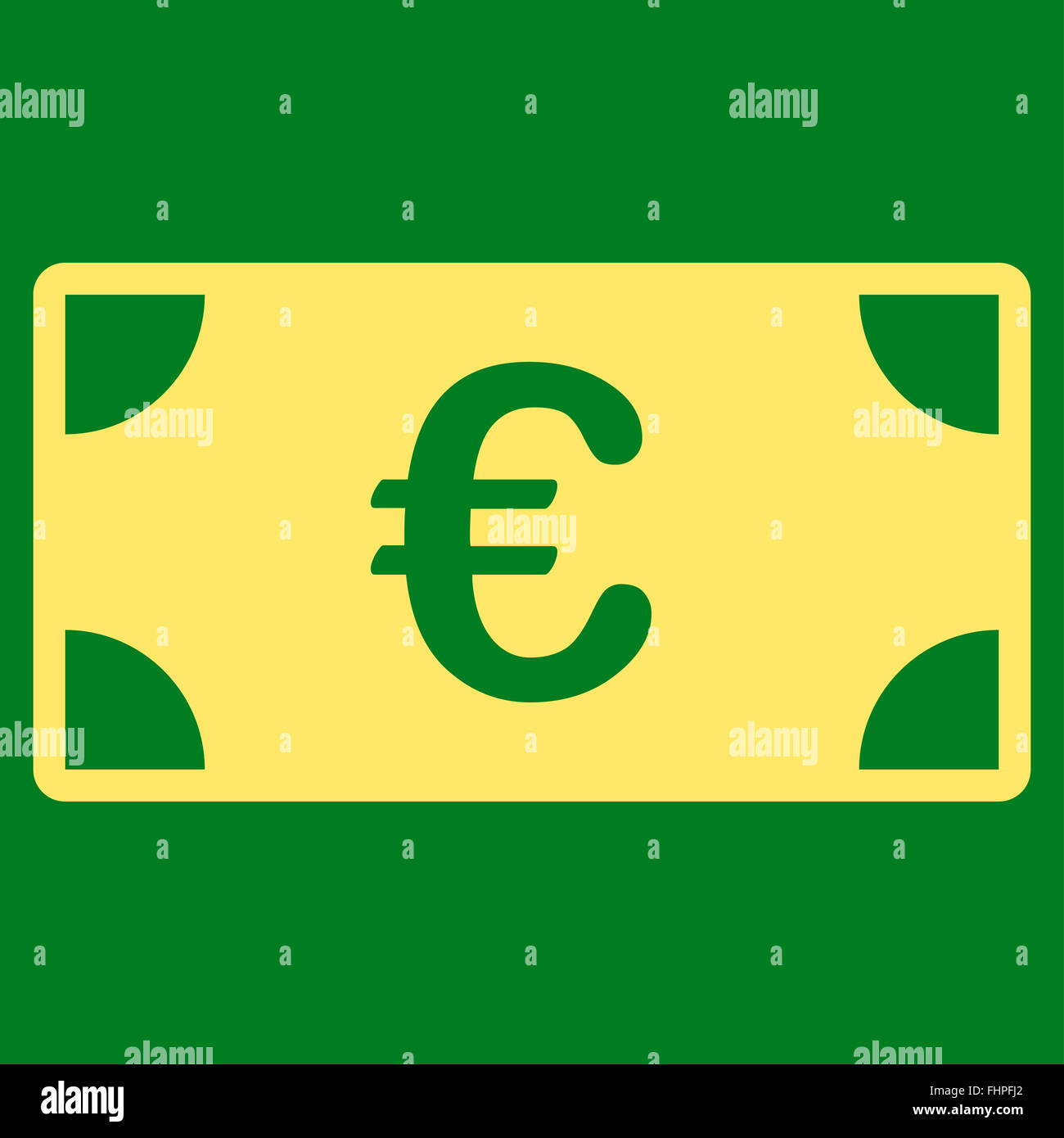 Euro Banknote Icon Stock Photo - Alamy