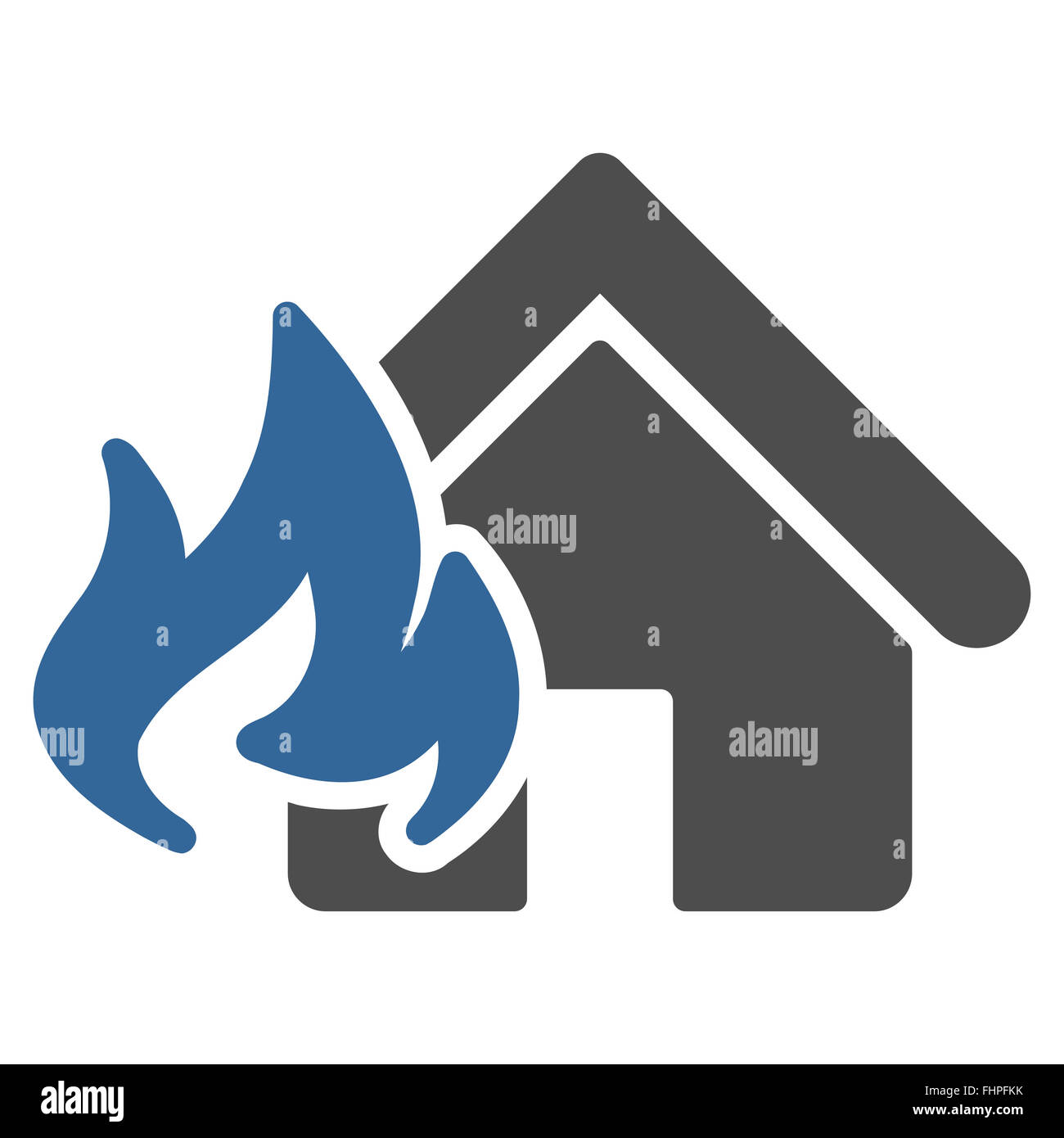 Fire Damage icon from Business Bicolor Set Stock Photo - Alamy