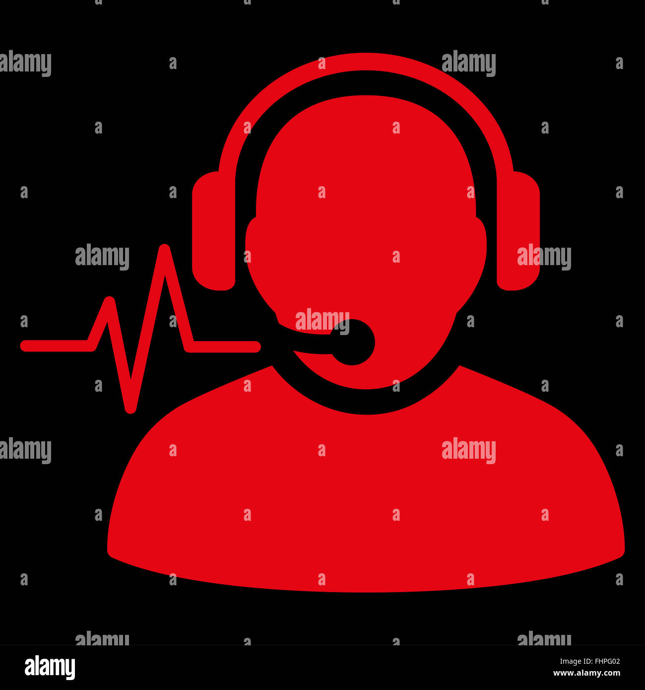 Operator Signal Icon Stock Photo - Alamy