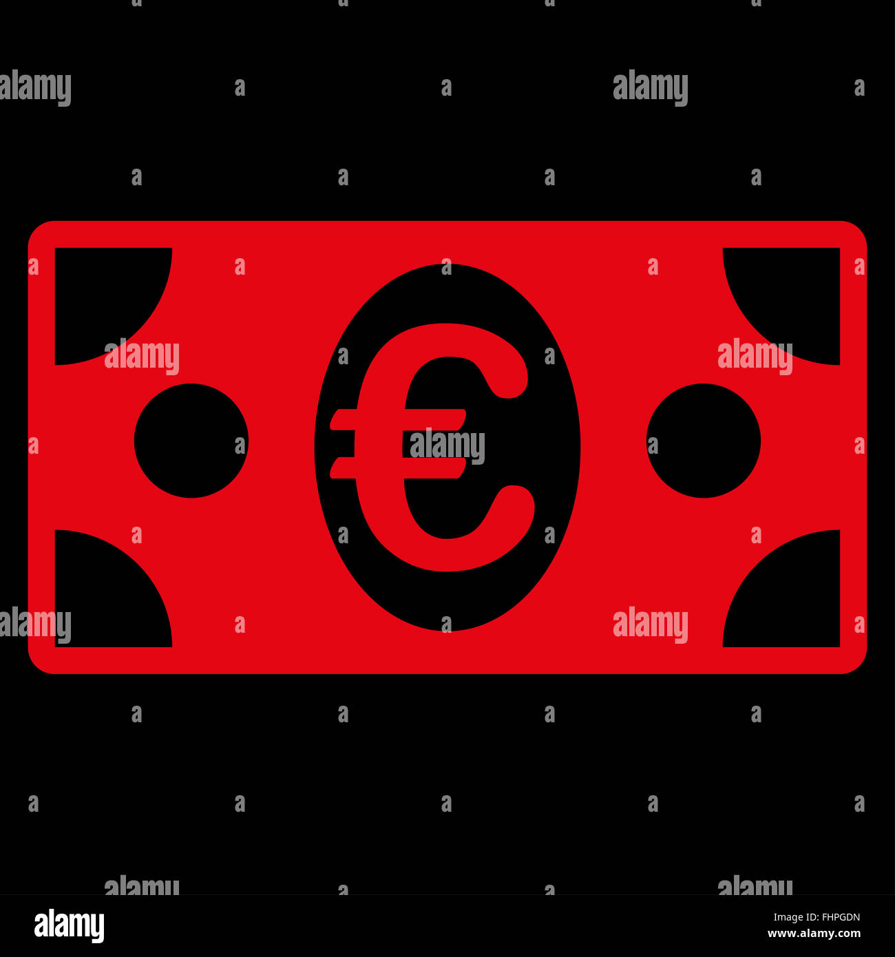 Euro Banknote Icon Stock Photo - Alamy