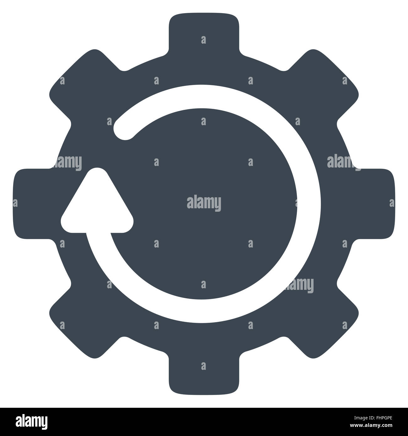 Gear Rotation Icon Stock Photo - Alamy