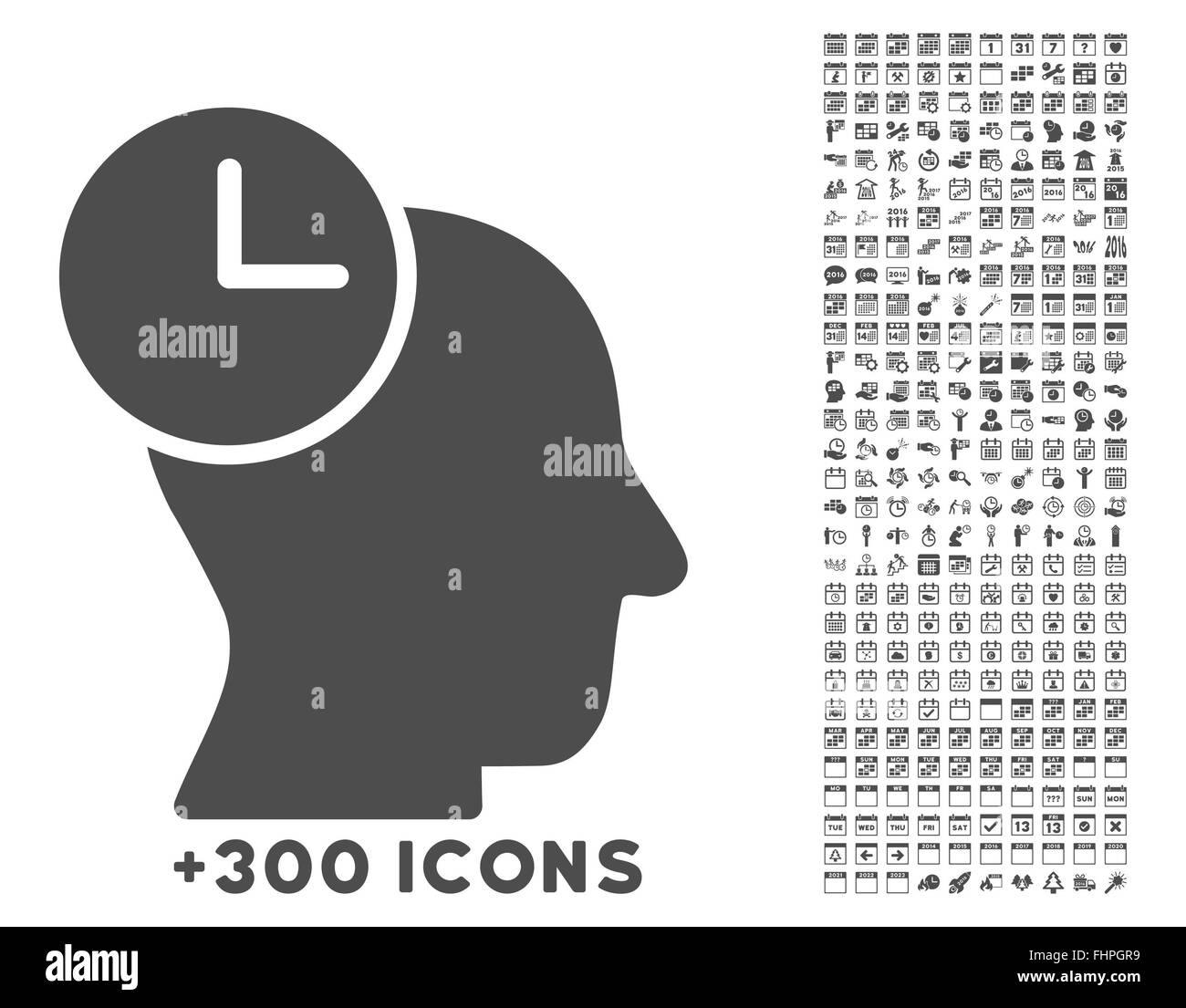 Time Thinking Icon Stock Photo - Alamy